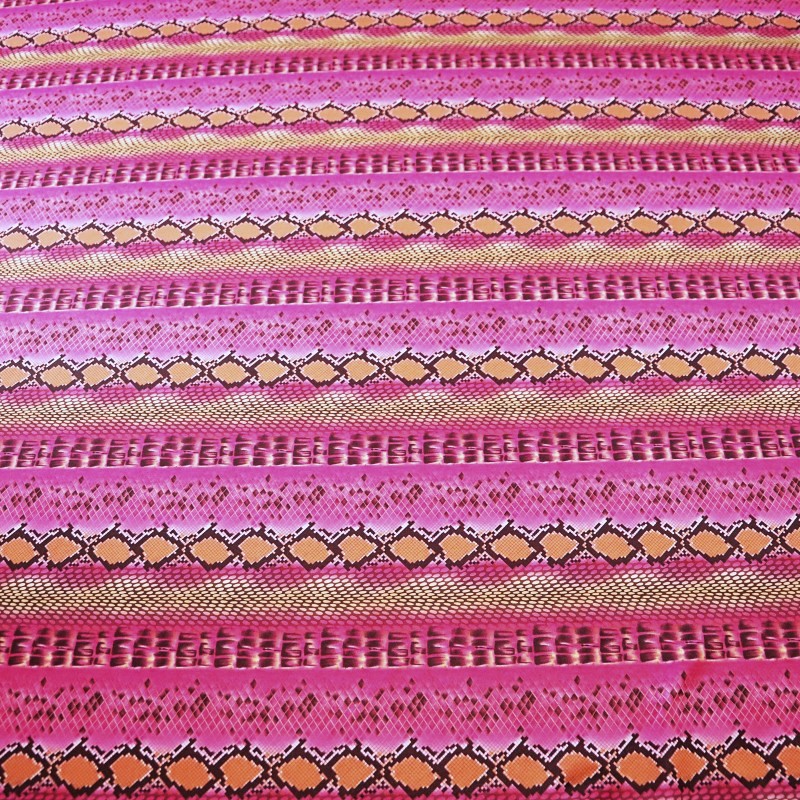 Maximum Red Purple Snake Pattern Printed Spandex Fabric #29 | Stretch ...